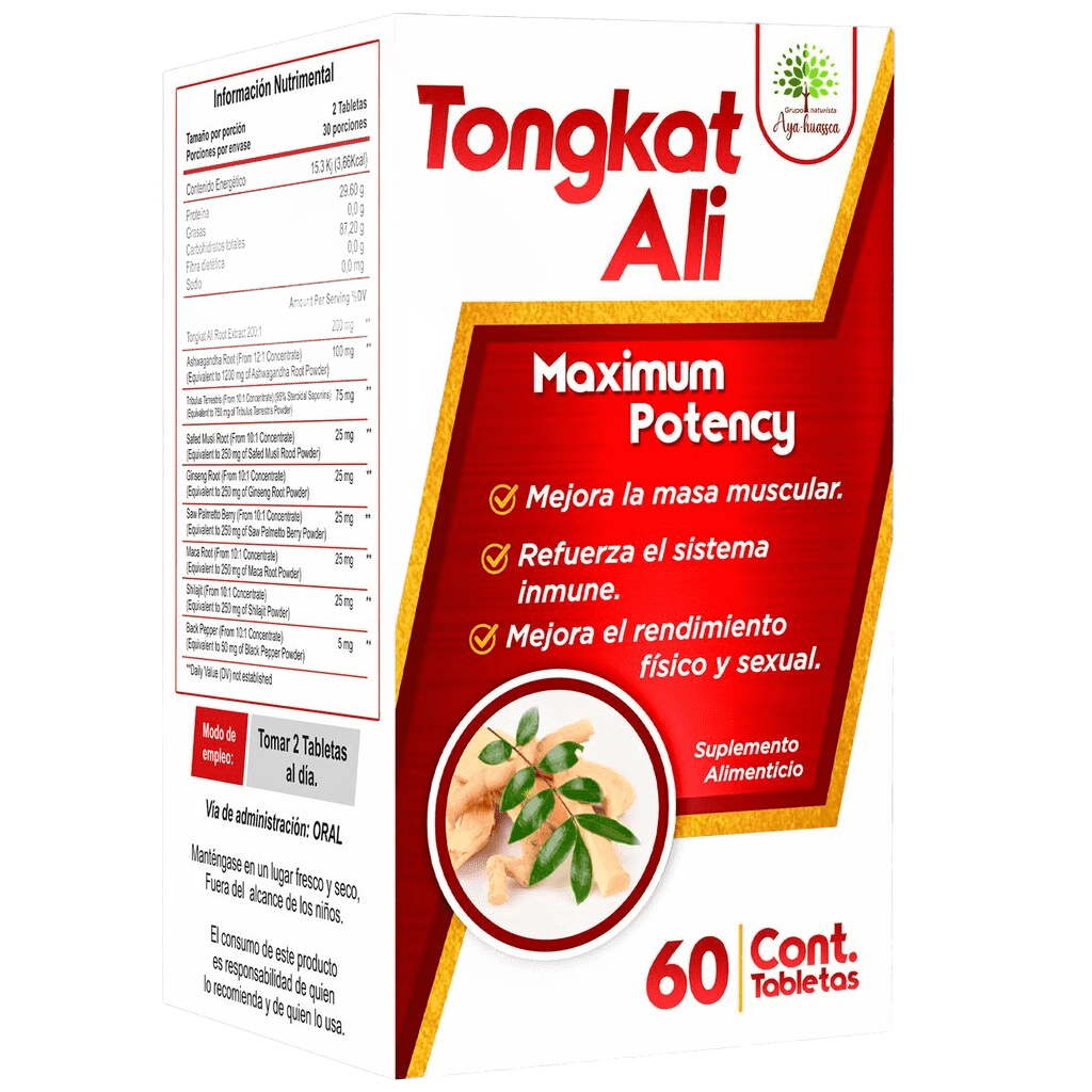 Tongkat Ali 60 tabletas - Mi Naturista